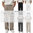 Admvng Dress Pants for Men Pleated Solid Color Business Trousers ...