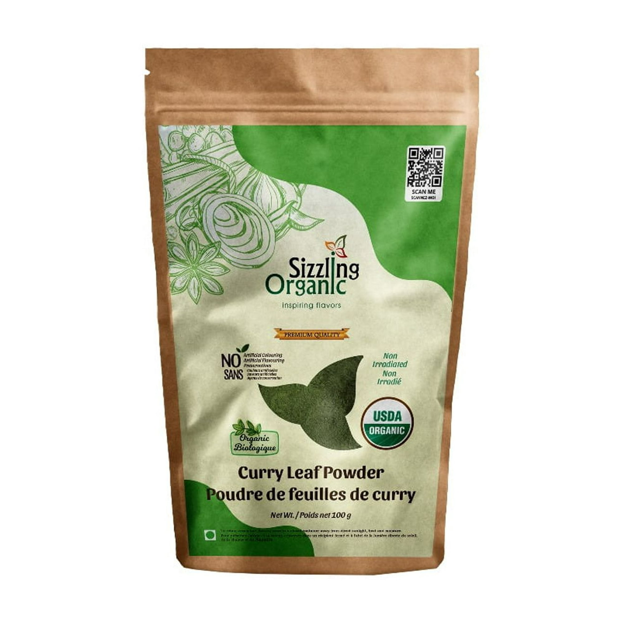 Click here for Curry Leaf Powder - Sizzling Organic (100g) 100 G prices