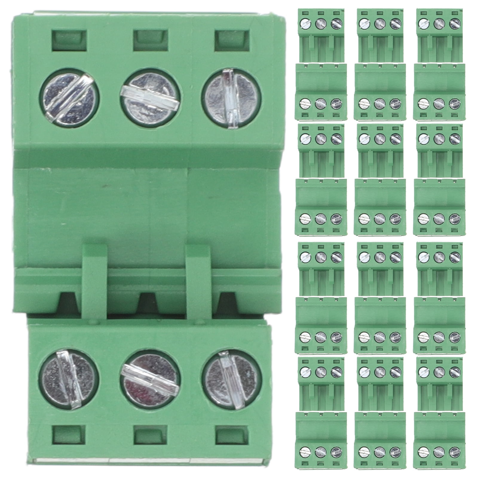 Conector de bloque de terminales PCB sin soldadura de 20 piezas, fácil ...