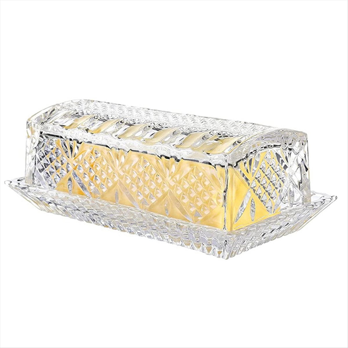 Click here for Unbranded Glass Butter Dish For Countertop Butter... prices