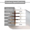 PSBM Stretch Wrap, 4 Rolls 12 Inch x 1500 Feet 65 Gauge Heavy Duty ...