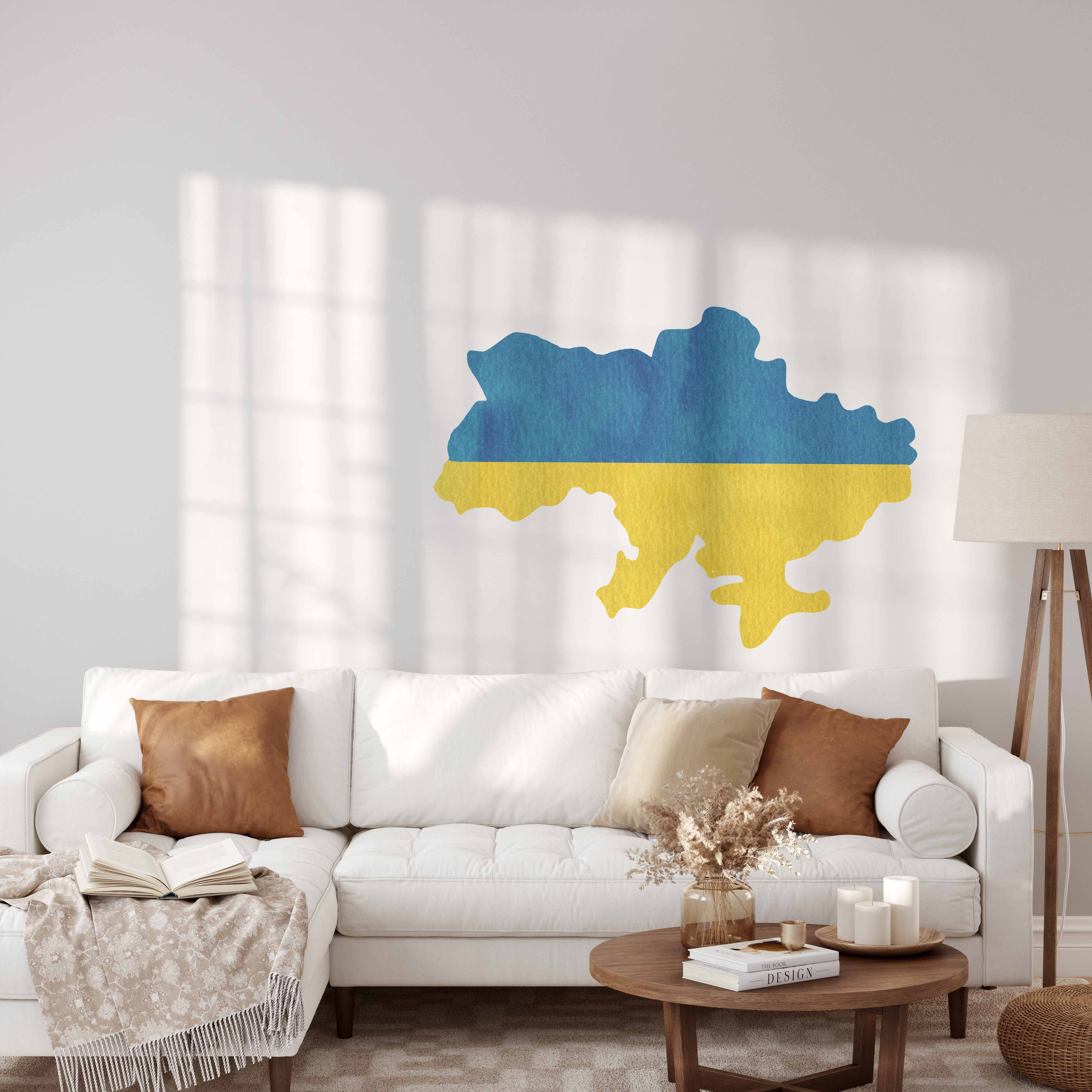 Ukraine Outline Decal - Walmart.com
