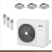 Air-Con Premium Mini Split AC Heat Pump, Ductless 4 Zone Conditioner ...