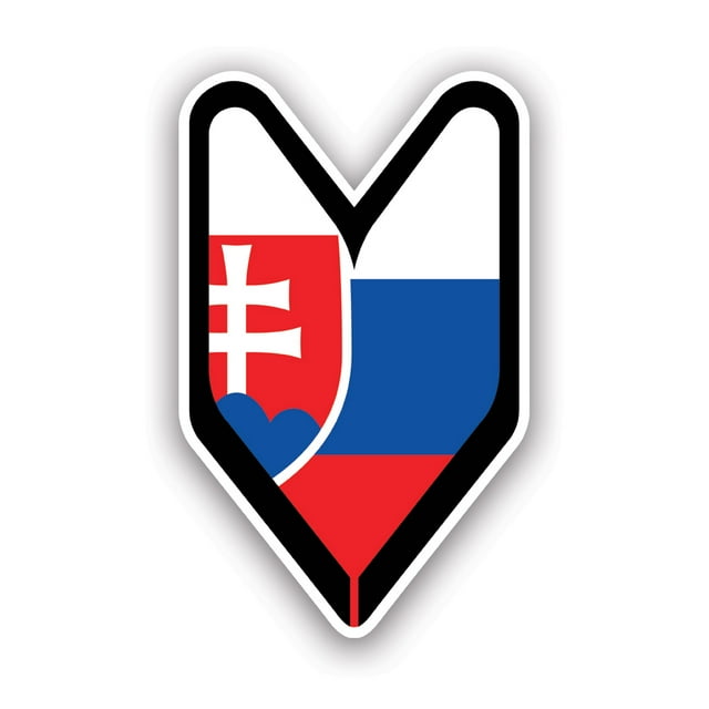 Slovak Driver Badge Sticker Decal - Self Adhesive Vinyl - Weatherproof ...