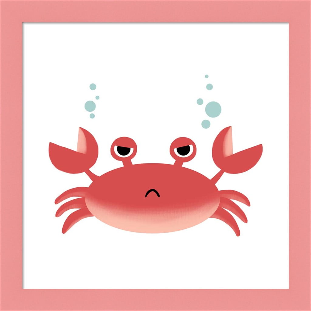 Great Art Now Sea Creatures - Crab by Color Me Happy, Framed Wall Art ...