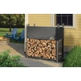 4' Ultra-Duty Firewood Rack-in-a-Box Wood Storage with Premium Steel ...