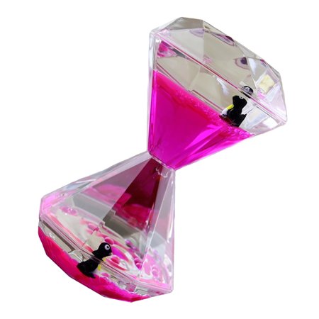 gufffrom Liquid Bubbler Rhinestone Shaped Timer Visual Sensory Toy Drip ...