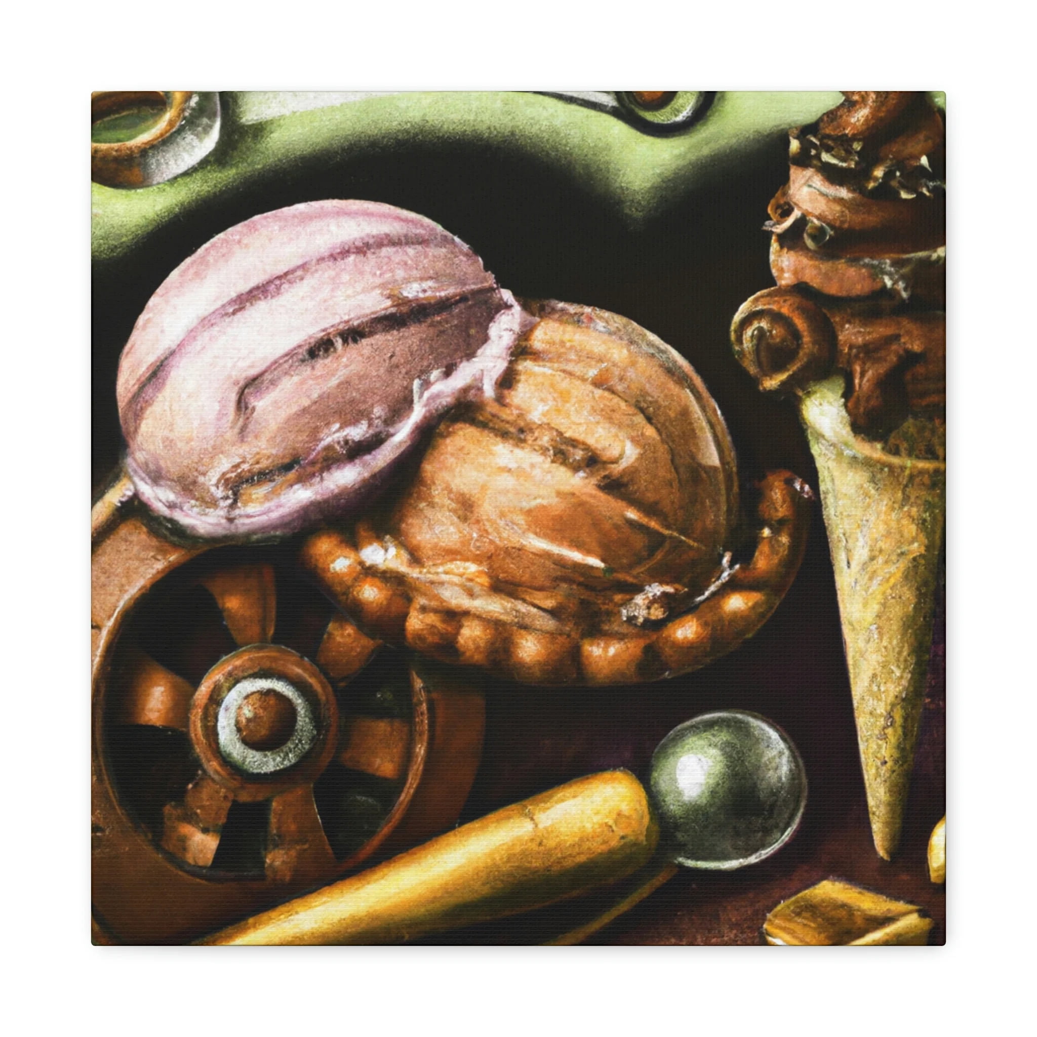 Ice Cream Clockwork Fantasy - Canvas - Walmart.com