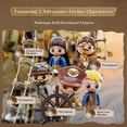 PANTASY Steampunk Airship Model Kit, Dual-Layer Zeppelin with Gears ...