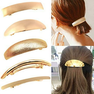 Elegant 6-Piece Set of Large French Hair Barrettes for Women, Fancy ...