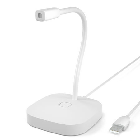 Computer Microphone, Desktop Gooseneck Microphone,Mute Button with LED ...