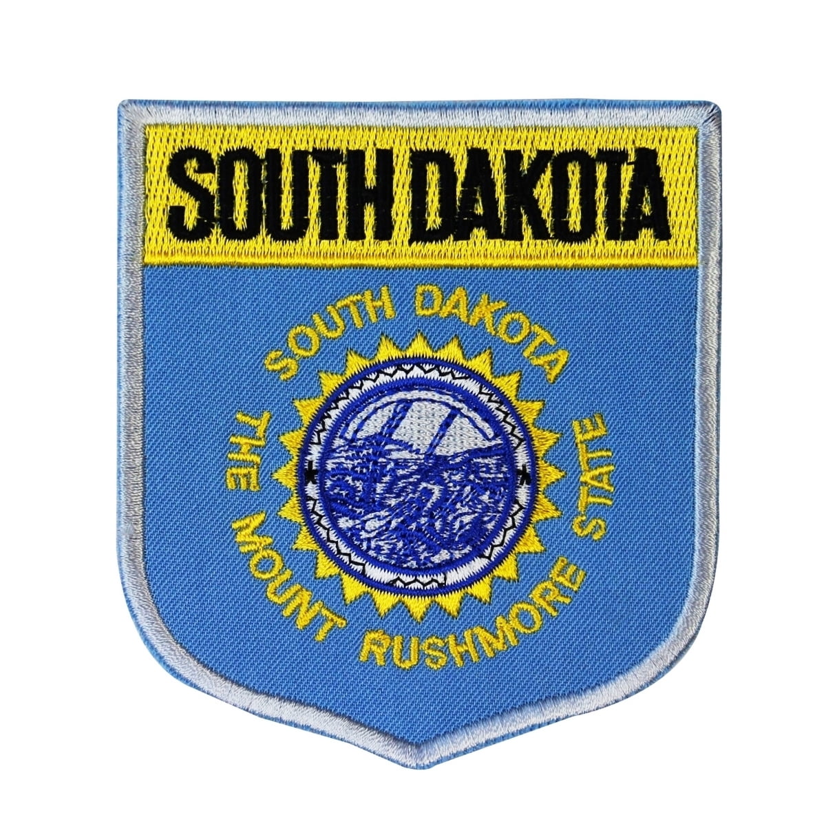 State Flag Shield South Dakota Patch Badge Travel Embroidered Sew On ...
