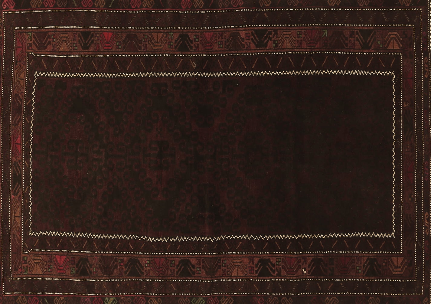 Ahgly Company Indoor Rectangle Persian Brown Traditional Area Rugs, 2 ...