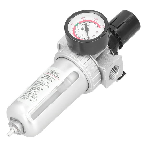 Combinación de filtro y regulador de aire comprimido, separador de aceite y agua con manómetro ...