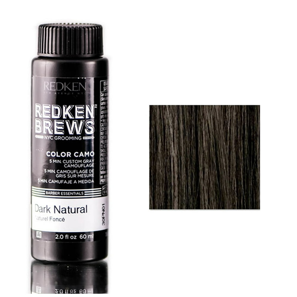 Redken Brews Color Camo- Dark Natural - Pack of 1 with Sleek Comb ...