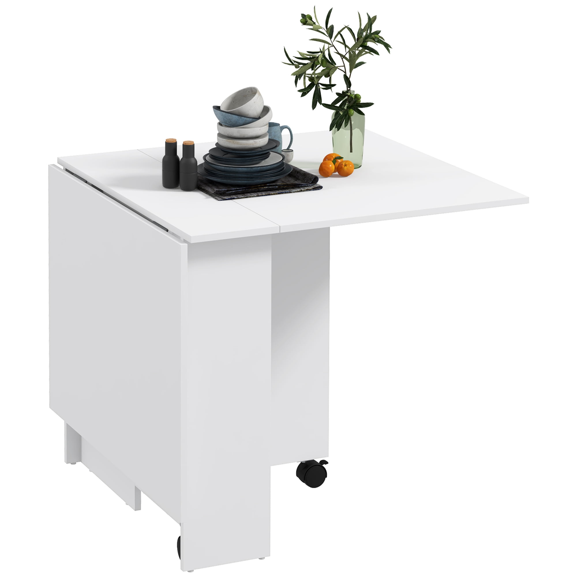 Click here for Homcom Foldable Dining Table With Storage Shelves... prices