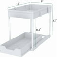 DEKAVA Cabinet, 2 Pack Under Sink Organizer, 2 Tier Sliding Bathroom ...