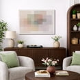 Canvas Wall Art Soft Abstract Geometric Blocks Print for Living Room ...