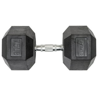 Champion Barbell Rubber Encased Solid Hex Dumbbell, sold individually ...