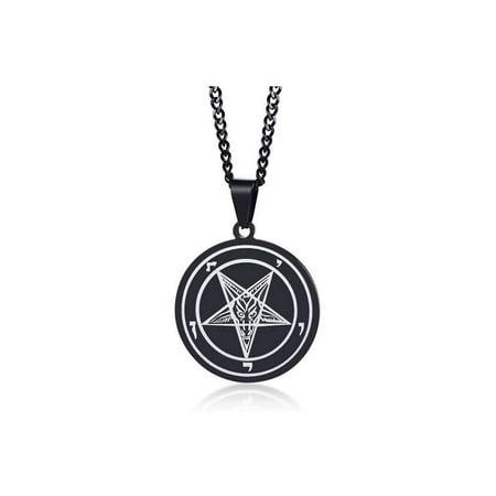 ALmi Stainless Steel Goth Gothic Witch Seal of Lucifer Sigil of Lucifer ...