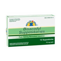Bisacodyl Suppositories USP 10 mg 12 Each HSA/FSA Eligible - Walmart.com