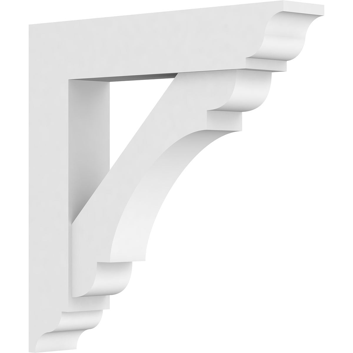 3"W x 20"D x 20"H Standard Olympic Architectural Grade PVC Bracket with ...