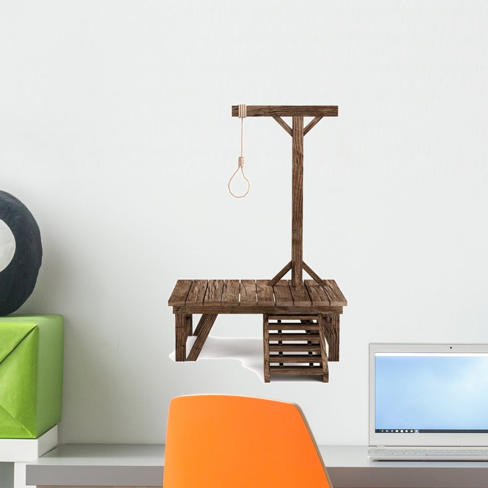 Realistic Render Gallows Wall Decal Mural by Wallmonkeys Vinyl Peel ...