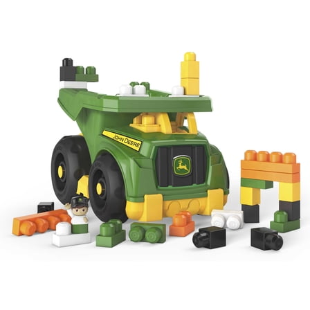 MEGA BLOKS Cat Building Toy Blocks Lil Dump Truck (7 Pieces) Fisher ...