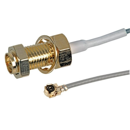 SIRETTA - 100mm UFL to SMA Socket RP (Reverse Polarity) Bulkhead ...