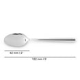 ARCOS Monoblock Coffee Spoon 18/10 Stainless Steel, Silver, 125 mm ...