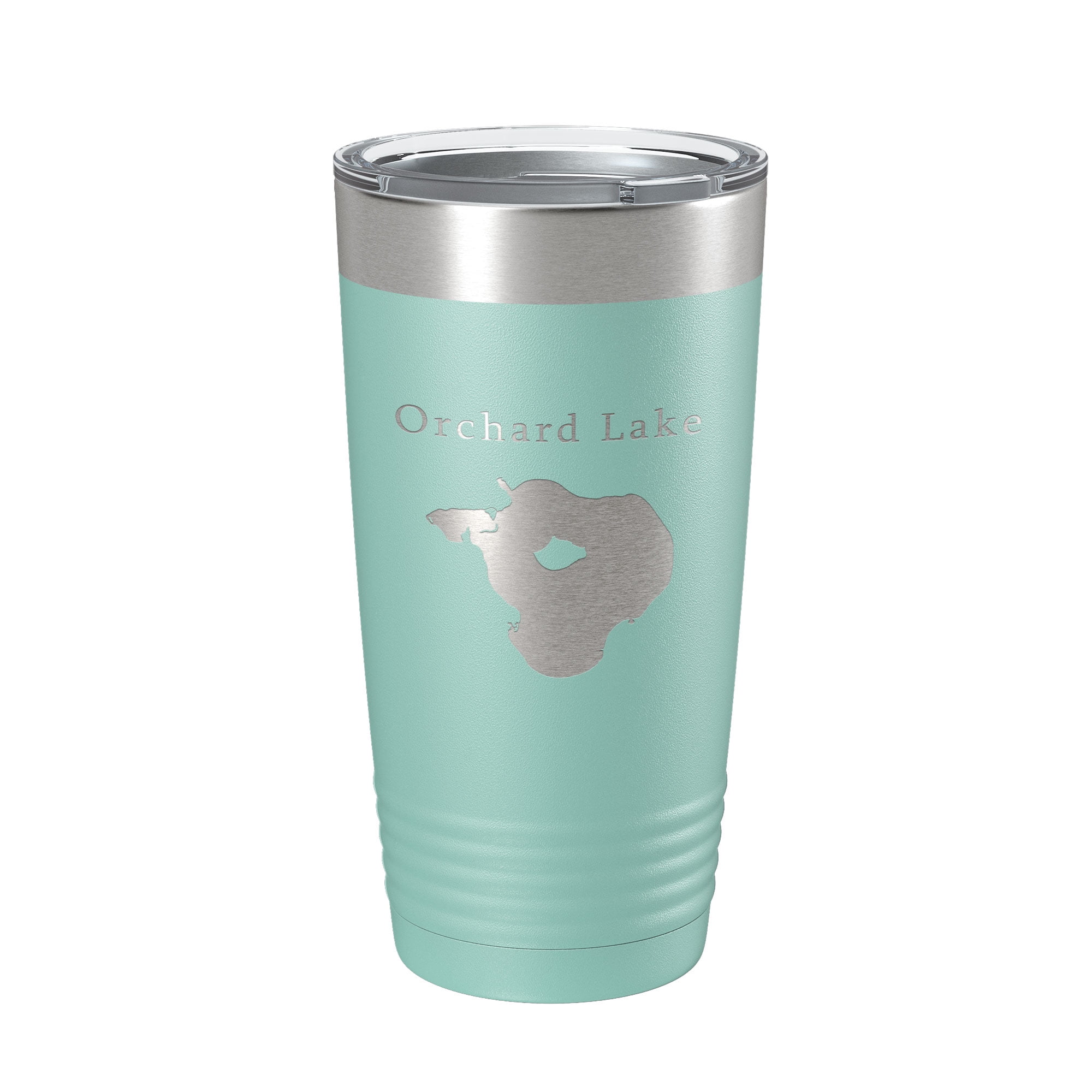 Orchard Lake Map Tumbler Travel Mug Insulated Laser Engraved Coffee Cup ...