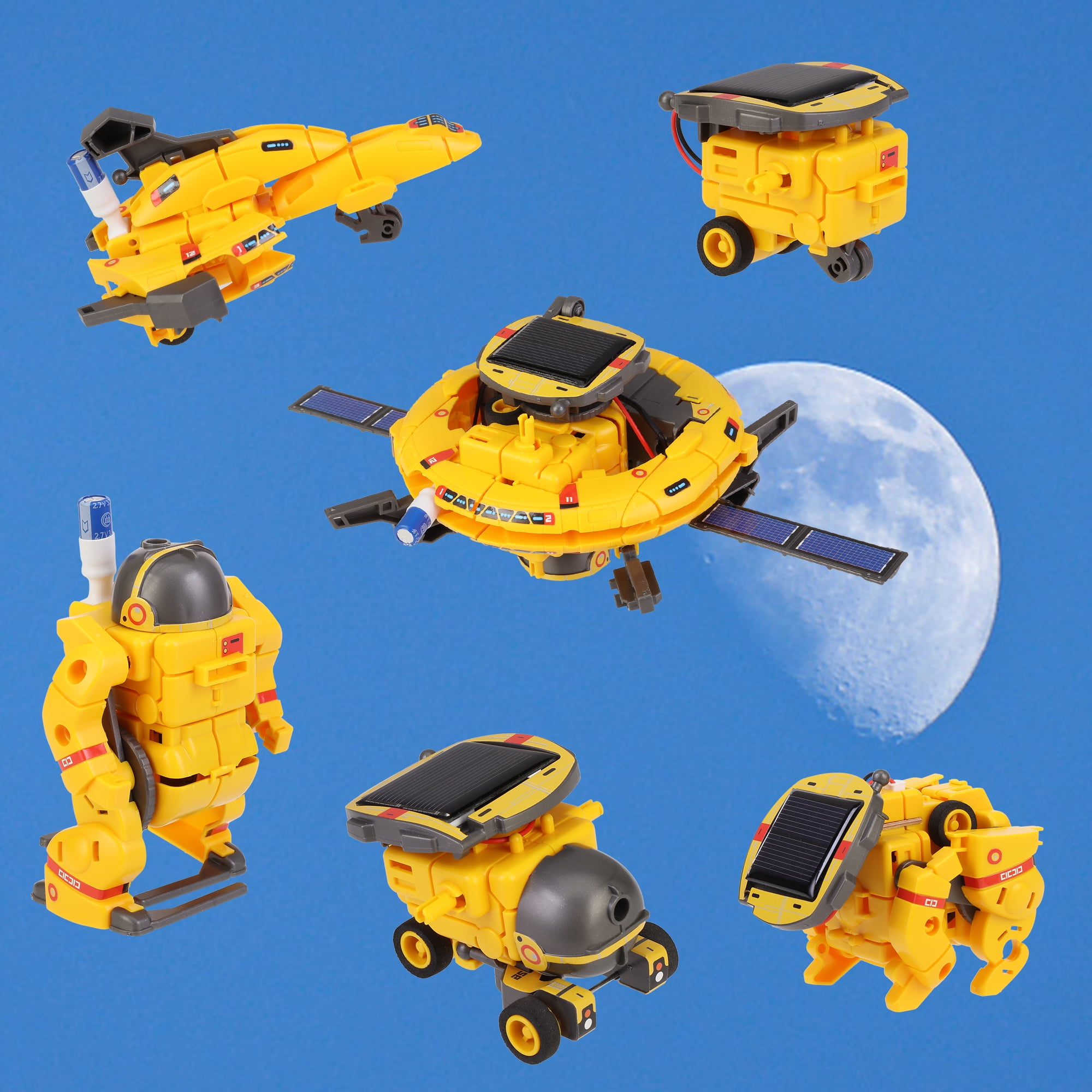 6-in-1 Science Toys kit, Solar Robot Toy Educatoinal Science Building ...
