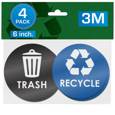 5in x 5in Recycle Sticker - Walmart.com