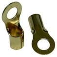 Bass Rockers 4 Gauge AWG Gold Plated Crimp Ring Terminals - Amplifier Car Audio Accessories ...