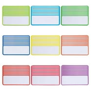 54 Pieces Magnetic Dry Erase Labels - 9 Colors Reusable Name Plate Tags ...