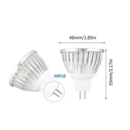 New 45 Degree Beam Angle LED Bulb MR16 Warm White Spot Light 4W 12V ...