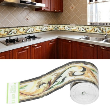 3D Waterproof Wallpaper Border Peel and Stick Wall Border Foam Mirror ...