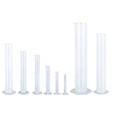 8 Pieces Measuring Cylinder Set 2-Sided Marking Lab Cylinders 10-2000ml ...