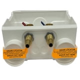 WaterTite Du-All Dual Drain Washing Machine Outlet Box with Valves ...
