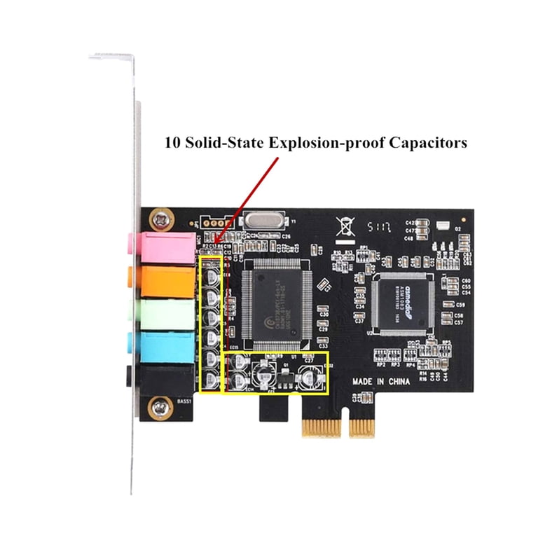 Audio Card Sound Card For Pc Windows 11 5.1 PCI-E Sound Card For ...