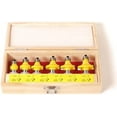 Yonico 13621 6 Bit Round Over Edge Forming Router Bit 1/2-Inch Shank ...