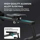 Pooboo Magnetic Rowing Machines Rower Foldable with 8 Level Resistance ...