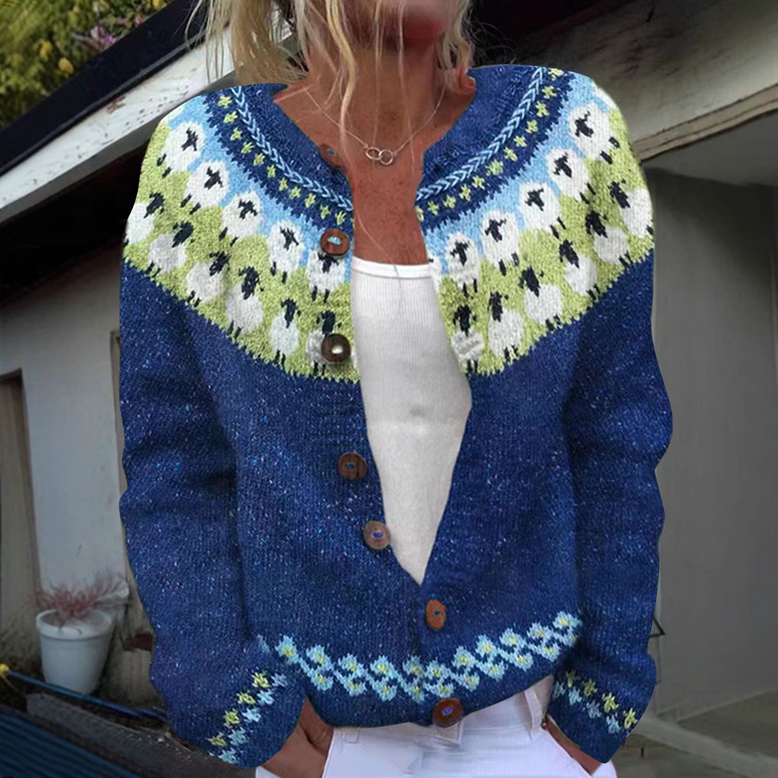 Click here for Ailaofu Womens Cardigans Casual Long Sleeve Chunky... prices