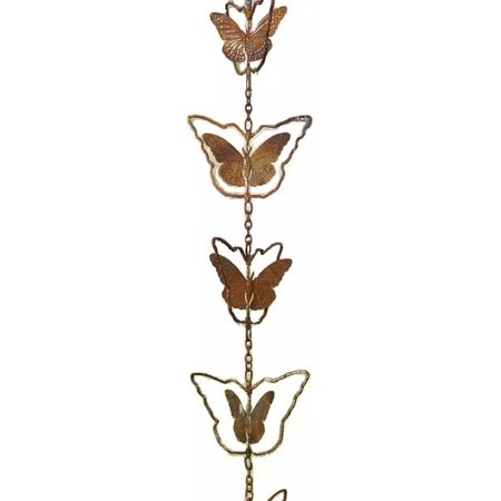 Metal Rain Chain, Decorative Metal Rain Chain in Butterfly Shape, Metal ...