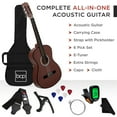Best Choice Products 38in Beginner Acoustic Guitar Starter Kit w/ Gig ...