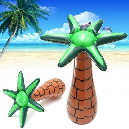 24'' Blow-up Palm Tree Inflatable Hawaiian Swimming Pool Garden Beach ...