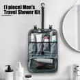 ANXPTIME Travel Toiletry Case for Men with Hook and Back Pocket Storage ...