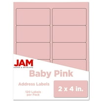 JAM Paper Shipping Address Labels, Standard Mailing, 2" x 4", Brown ...