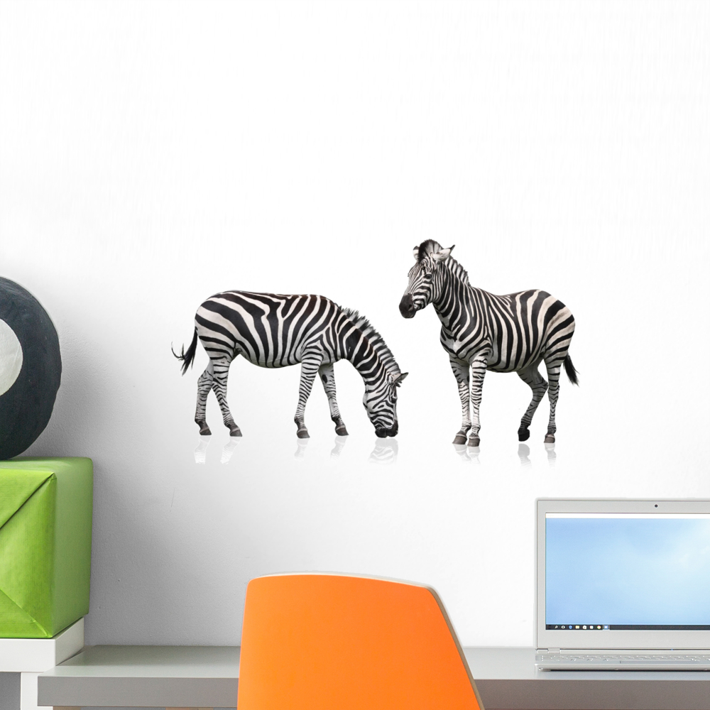 Zebra Wall Decal Sticker, Wallmonkeys Peel & Stick Vinyl Graphic (18 in ...