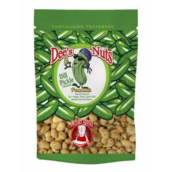 Dee's Nuts Dill Pickle Flavored Peanuts, Irresistibly Delicious, Protein Packed, 10 oz. Canister ...
